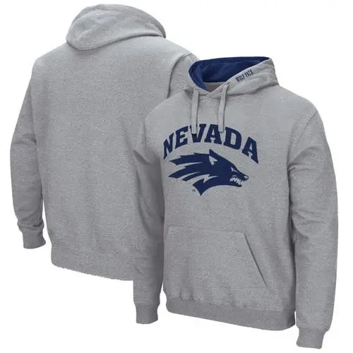 COLOSSEUM Nevada Wolf Pack Arch And Logo Pullover Hoodie