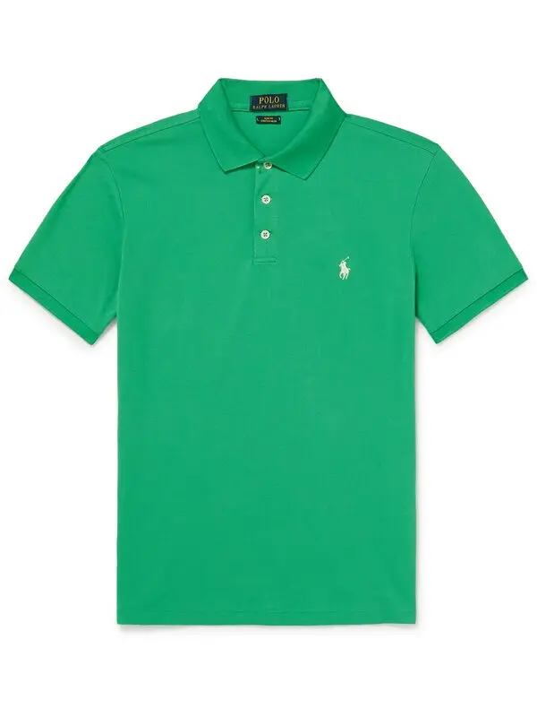 Ralph Lauren Slim-fit Stretch-cotton Piqué Polo Shirt