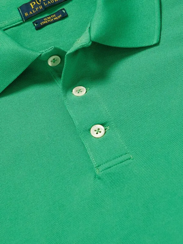 Ralph Lauren Slim-fit Stretch-cotton Piqué Polo Shirt