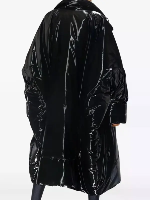Saint Laurent Lacquered-finish Oversized Coat