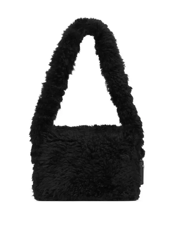 Saint Laurent Small Shearling Shoulder Bag