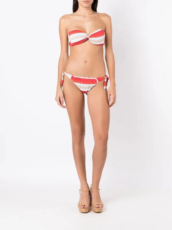 AMIR SLAMA Striped Bikini Set