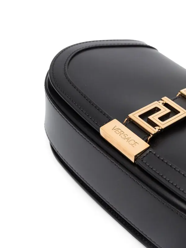 Versace Greca Goddess Shoulder Bag - Black