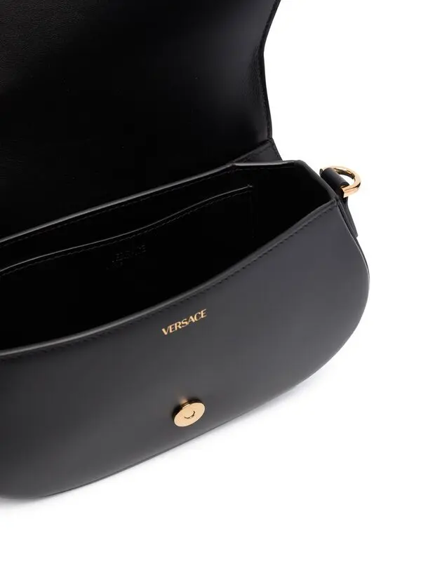 Versace Greca Goddess Shoulder Bag - Black