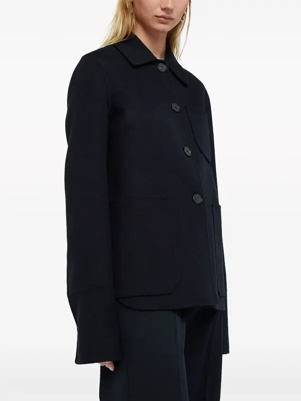 JIL SANDER Cashmere Shirt Jacket - Blue