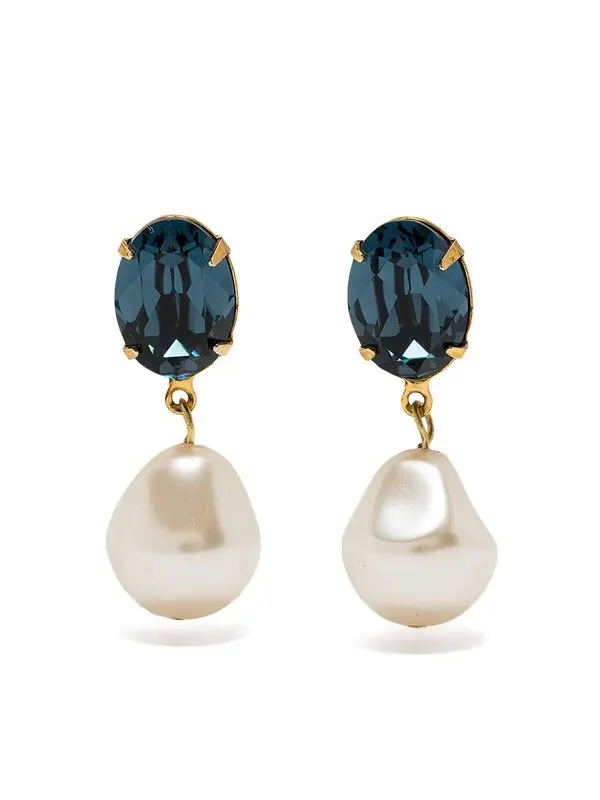 JENNIFER BEHR Tunis Pearl Drop Earrings - Gold