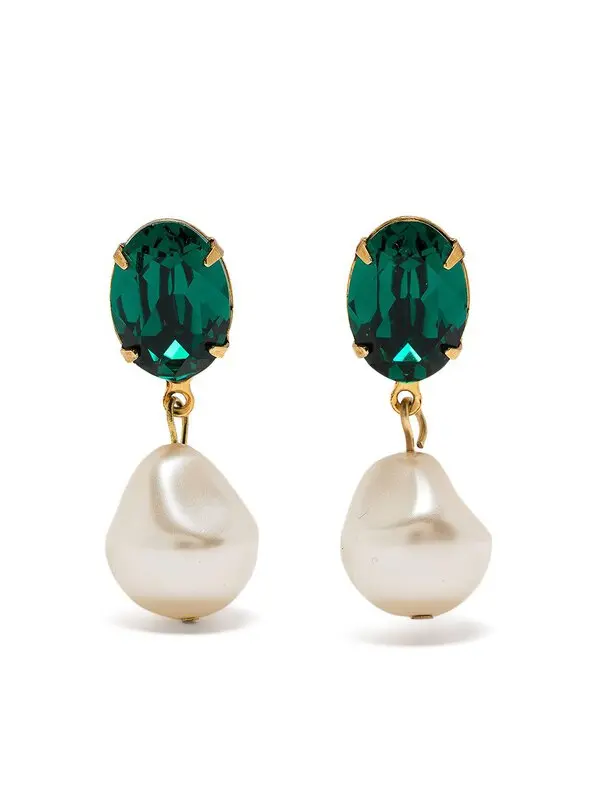 JENNIFER BEHR Tunis Pearl Drop Earrings - Gold