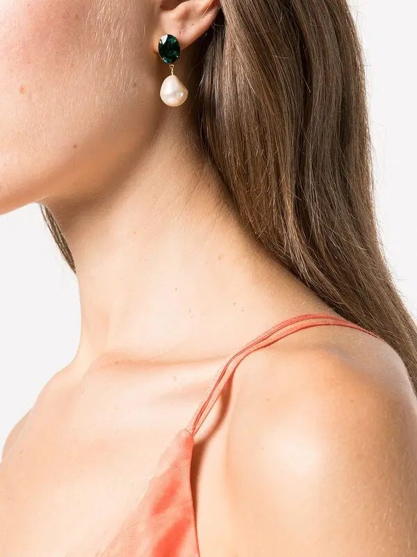 JENNIFER BEHR Tunis Pearl Drop Earrings - Gold