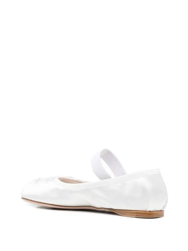 Miu Miu Logo Strap Ballet Flats