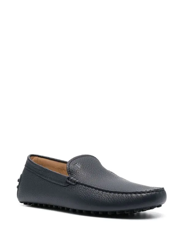 TOD'S Gommino Leather Loafers - Blue