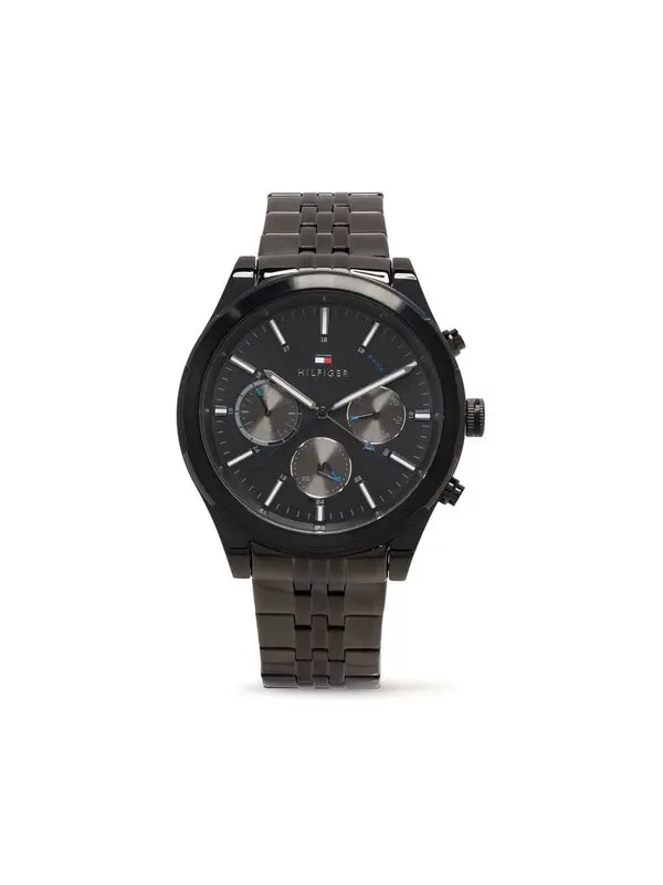 Tommy Hilfiger Chronograph Stainless Steel Watch 44mm - Black