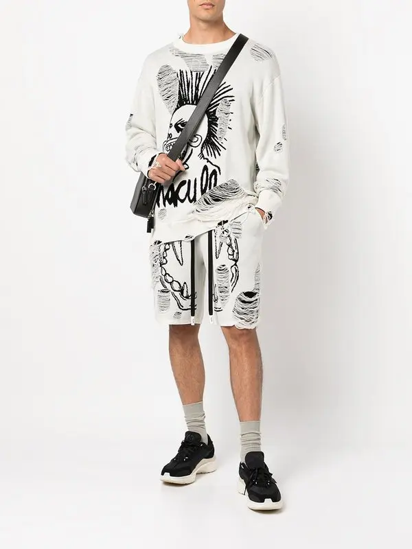 HACULLA. Logo-knit Distressed Jumper