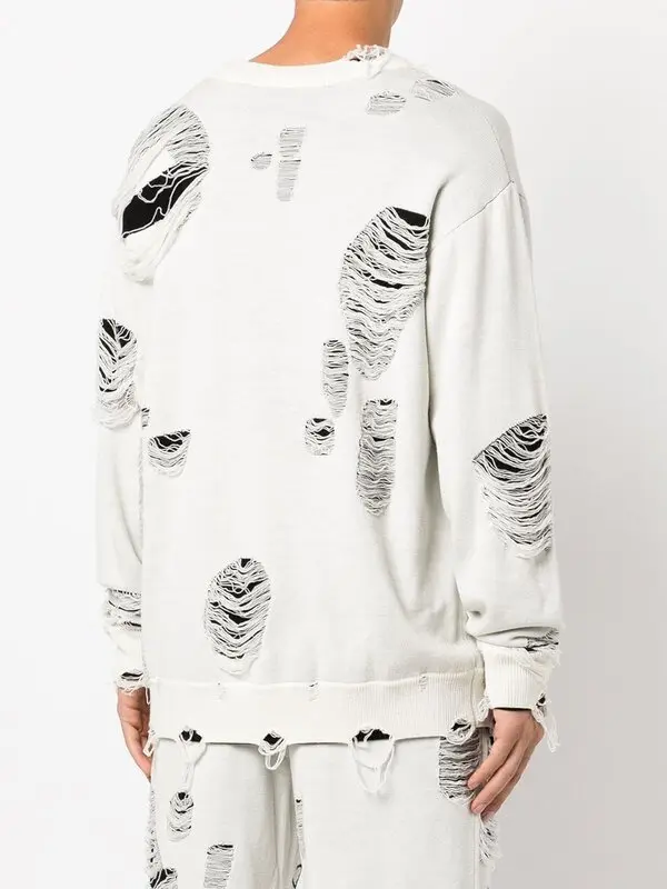 HACULLA. Logo-knit Distressed Jumper