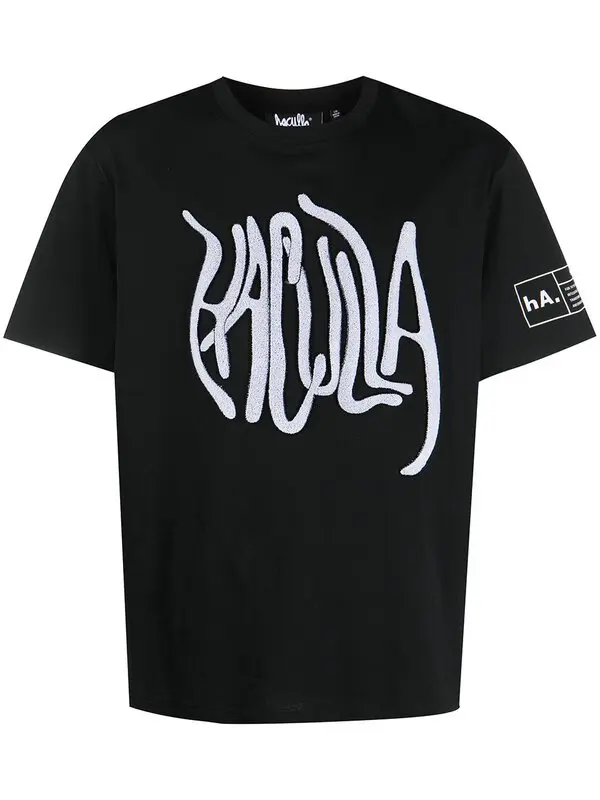 HACULLA. Chenille Logo Patch T-shirt - Black
