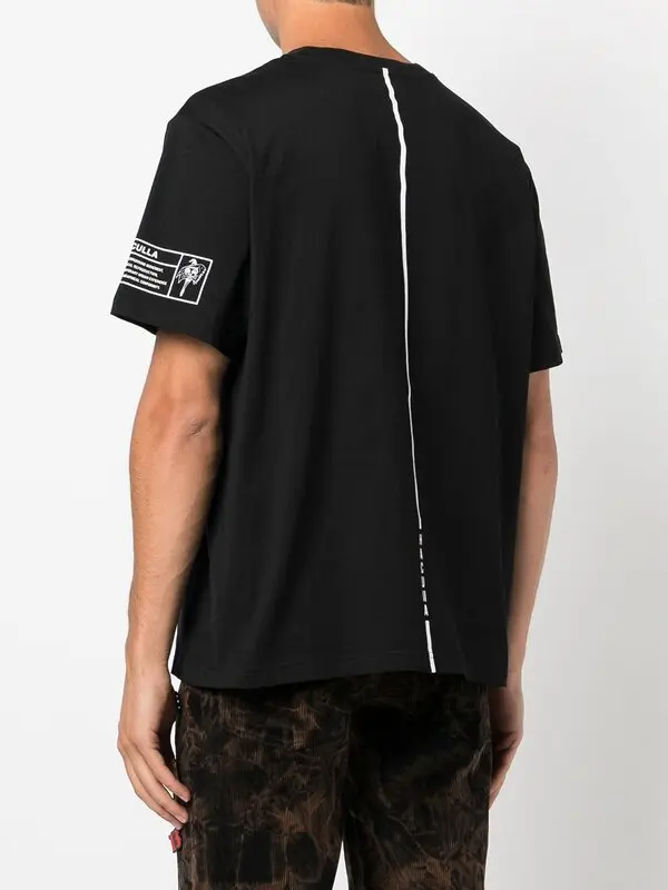 HACULLA. Chenille Logo Patch T-shirt - Black