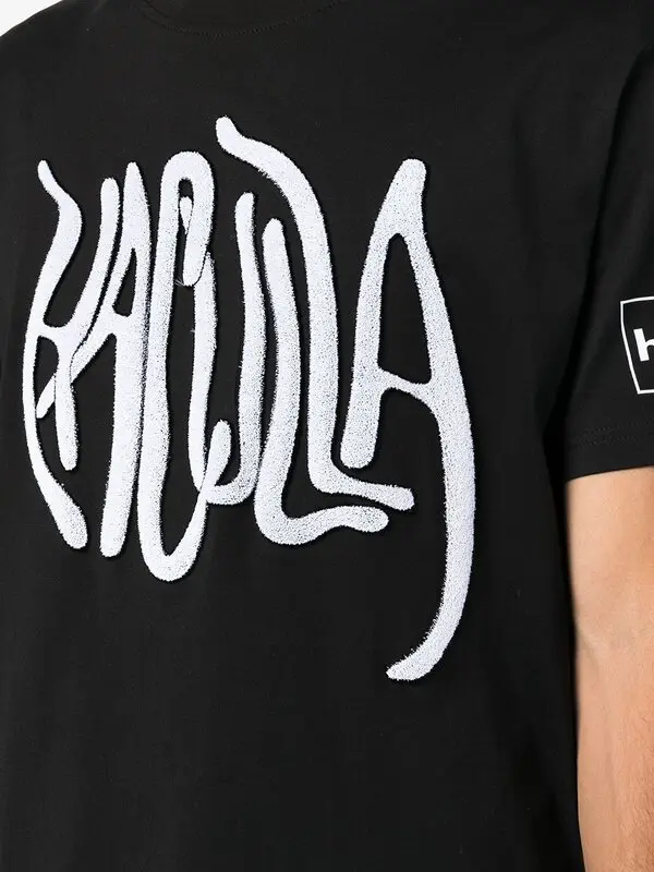 HACULLA. Chenille Logo Patch T-shirt - Black