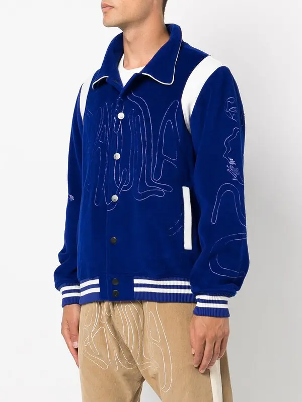 HACULLA. Embroidered-logo Shirt Jacket - Blue