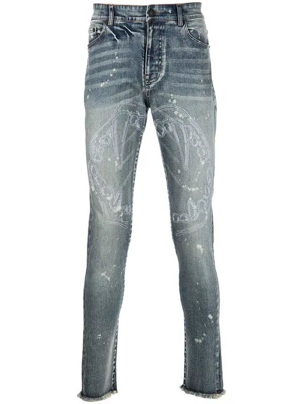 HACULLA. Fang Lips-print Skinny Jeans