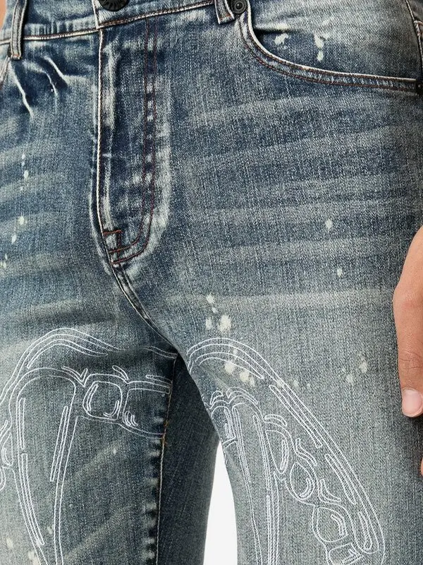 HACULLA. Fang Lips-print Skinny Jeans
