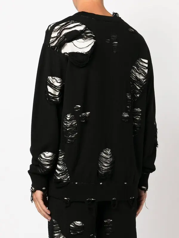 HACULLA. Logo-knit Distressed Jumper