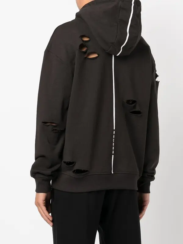 HACULLA. Distressed Pin-detailed Hoodie