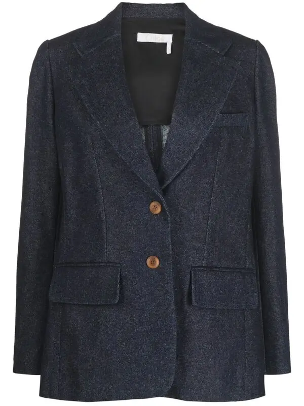 Chloé Two-button Denim Blazer