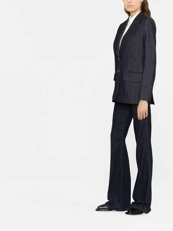 Chloé Two-button Denim Blazer