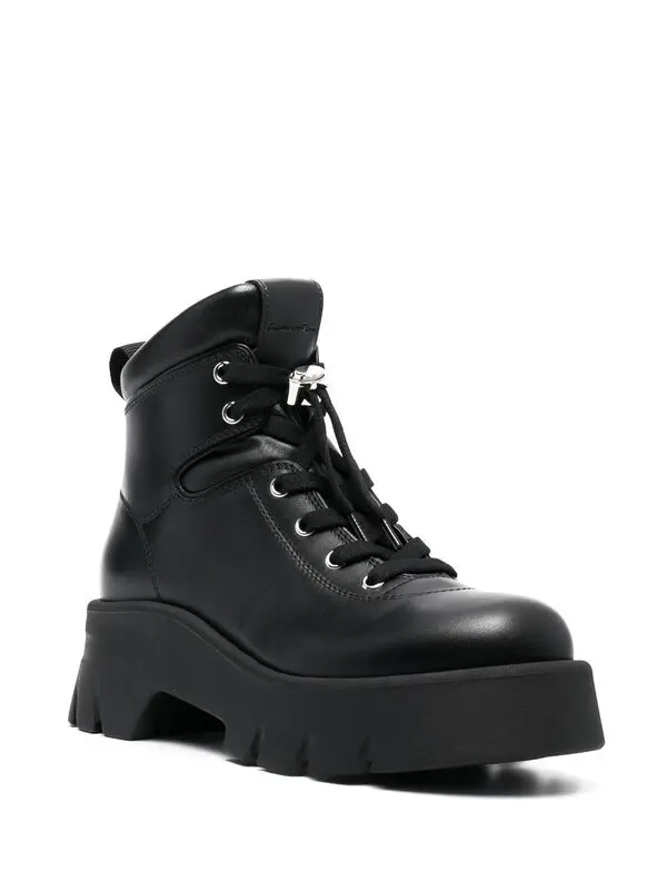 GIANVITO ROSSI Vancouver Lace-up Ankle Boots