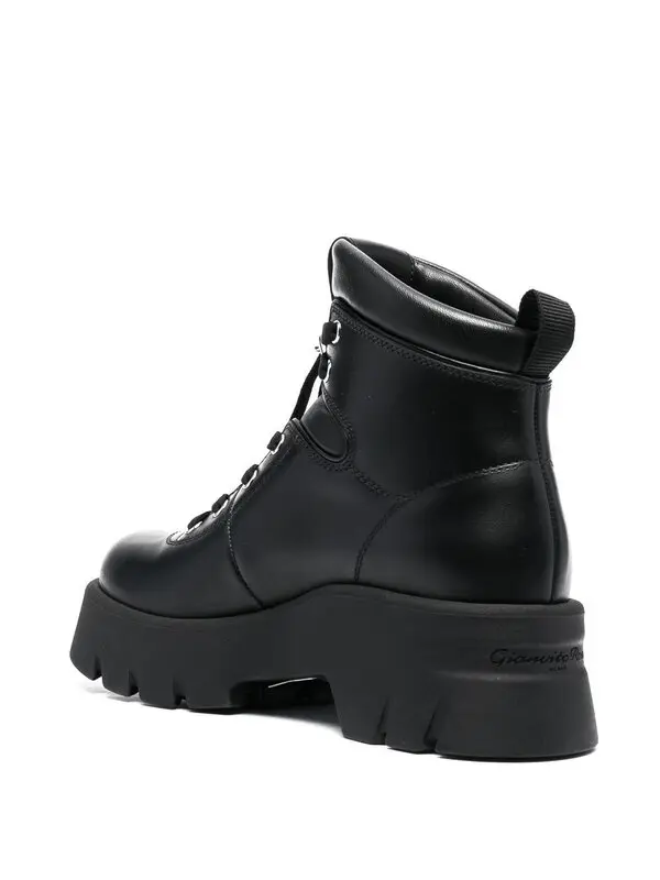 GIANVITO ROSSI Vancouver Lace-up Ankle Boots