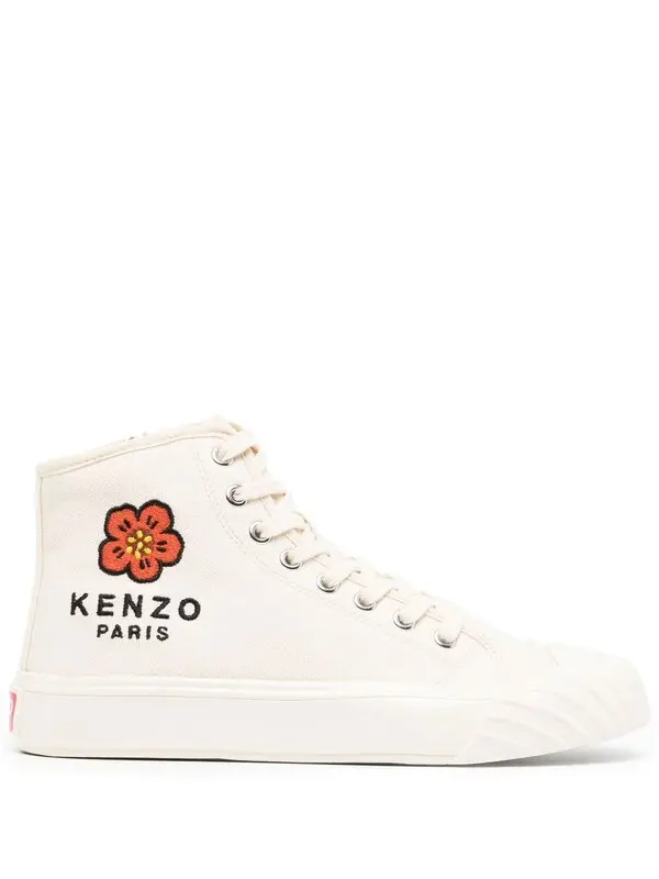 Kenzo Embroidered-logo Hi-top Sneakers