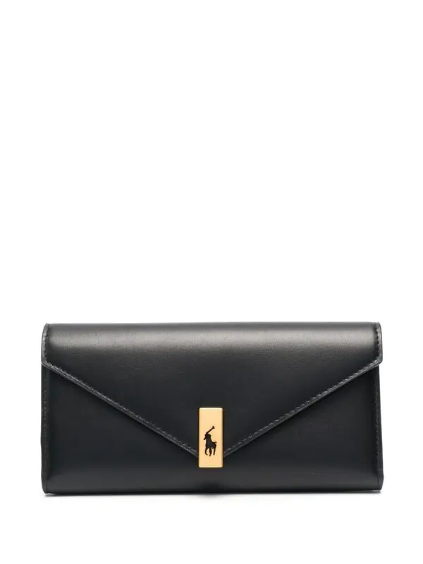 Polo Ralph Lauren Signature Polo-pony Id Wallet - Black