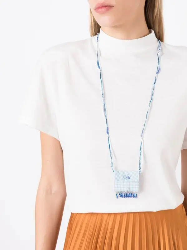 AMIR SLAMA Bead-embellished Pendant Necklace