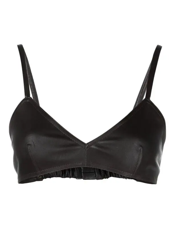THE MANNEI Sierra Leather Bralette