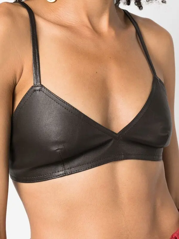 THE MANNEI Sierra Leather Bralette