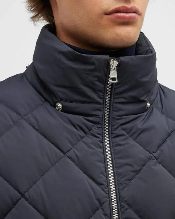 Moncler Cecaud Quilted Down Jacket - Navy