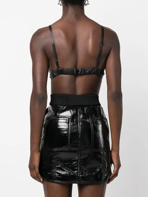 THE MANNEI Sierra Leather Cropped Tank Top