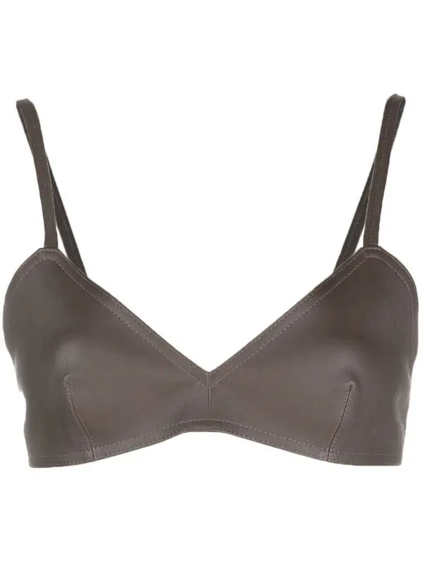 THE MANNEI Sierra Leather Bralette