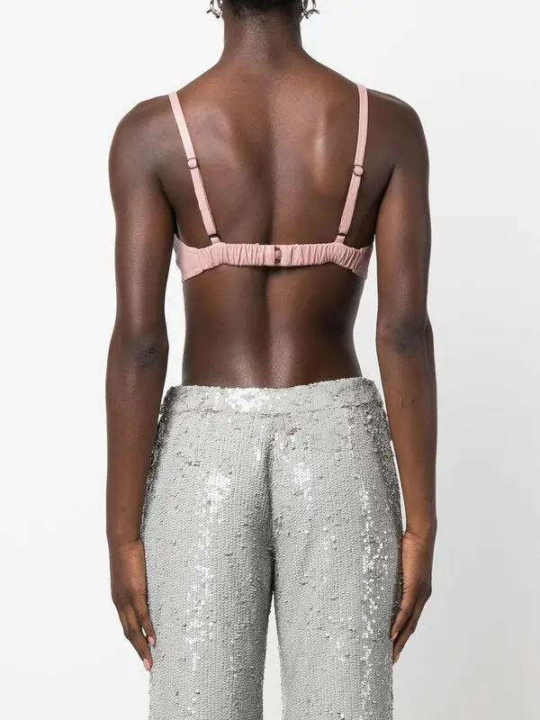 THE MANNEI Sierra Leather Cropped Tank Top