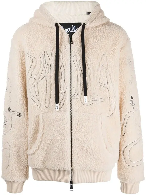 HACULLA. Faux-shearling Zip-up Hoodie - Neutrals