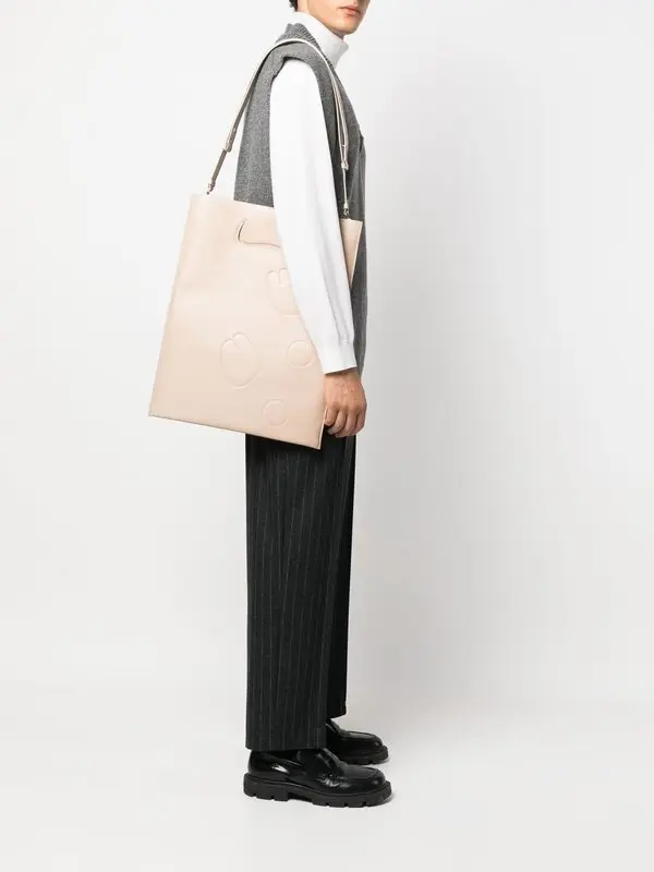 MAISON MARGIELA Tabi Flat Leather Tote Bag