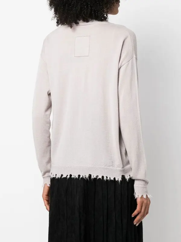 UMA WANG Fringed Cashmere Cardigan