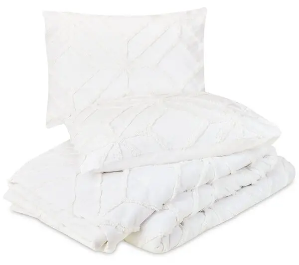 Trina Turk Tufted Chenille Full/queen Duvet Set
