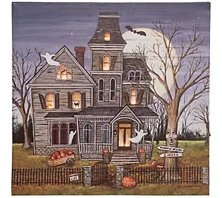 GALLERIE II Haunted House Led Wall Art - One-color