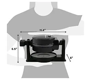 ELITE Gourmet Flip Belgian 1.25' Waffle Maker