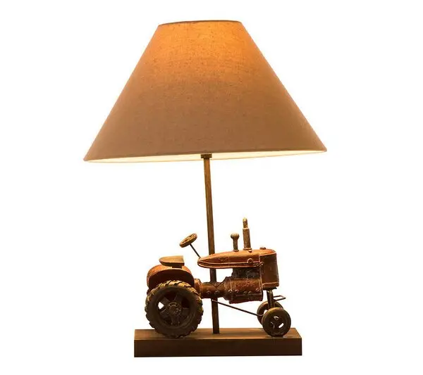 GLITZHOME Farmhouse Tractor Table Lamp - One-color