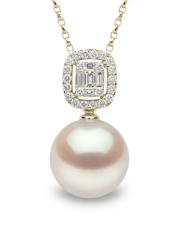 Yoko London 18kt Yellow South Sea Pearl And Diamond Necklace - Gold