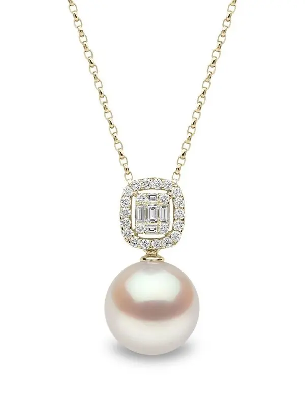 Yoko London 18kt Yellow South Sea Pearl And Diamond Necklace