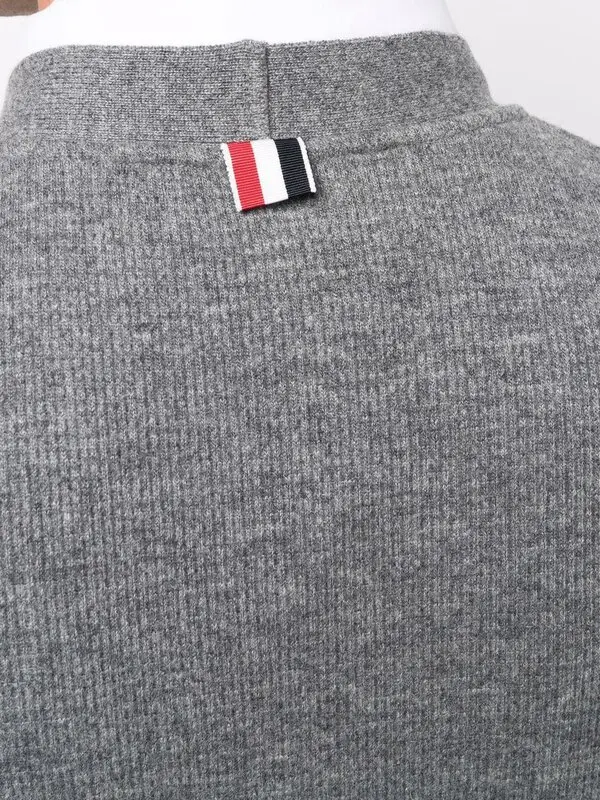 Thom Browne Sleeveless Cashmere Cardigan - Grey
