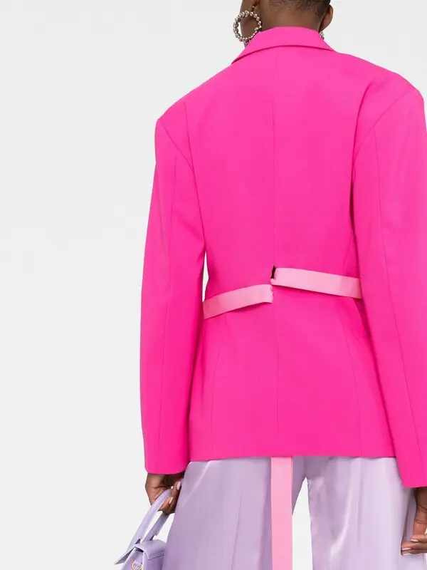 Jacquemus Strap Detail Zip-up Blazer