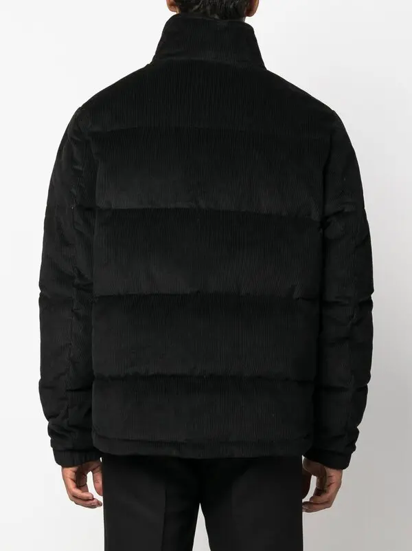 BILLIONAIRE Corduroy-detail Down Jacket - Black